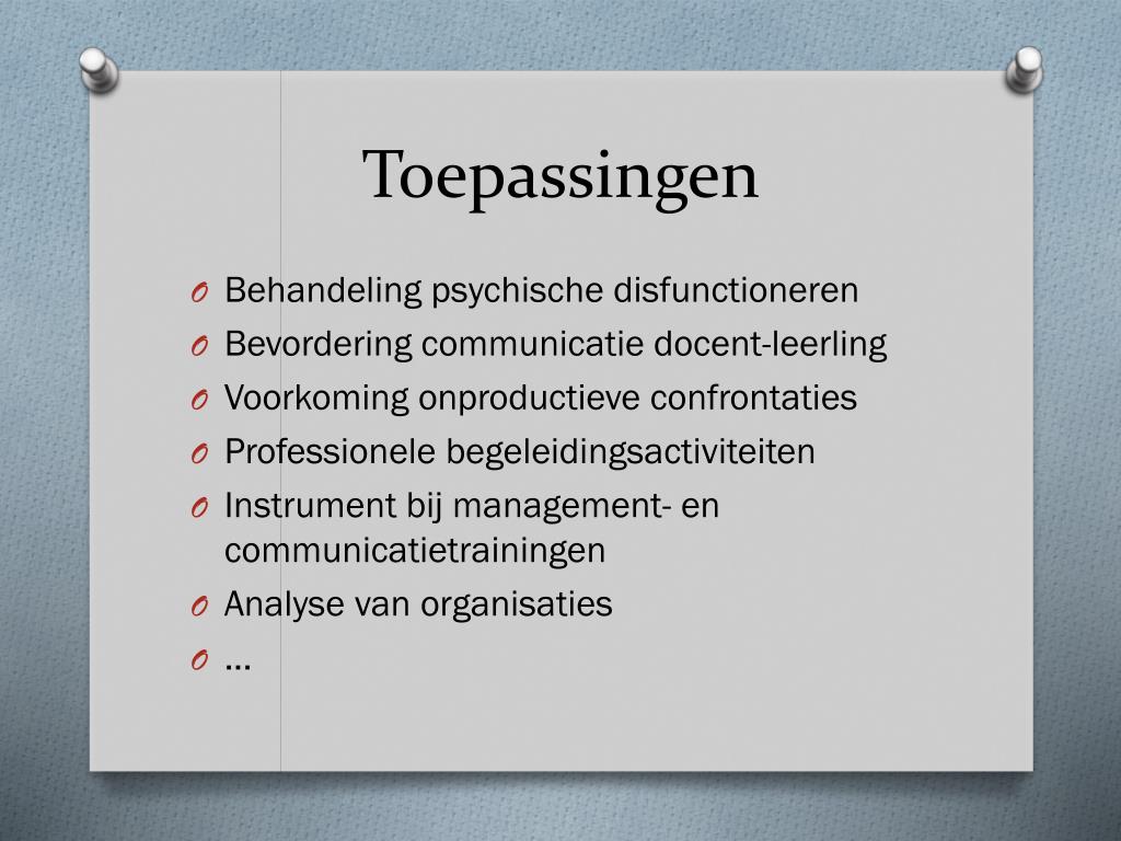 PPT - Transactionele Analyse: Het Handboek Voor Persoonlijk En ...