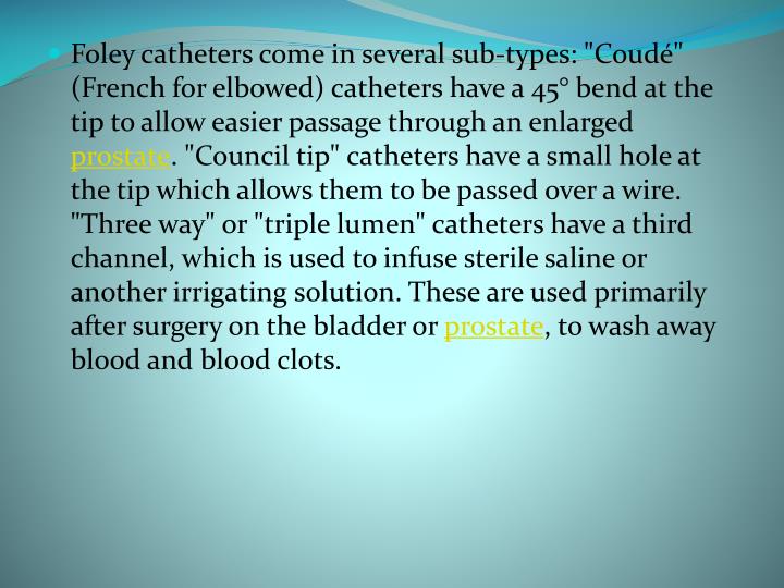 PPT - Foley catheter PowerPoint Presentation - ID:2047161