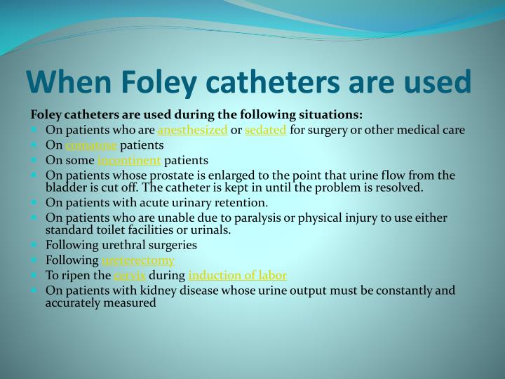 PPT - Foley catheter PowerPoint Presentation - ID:2047161