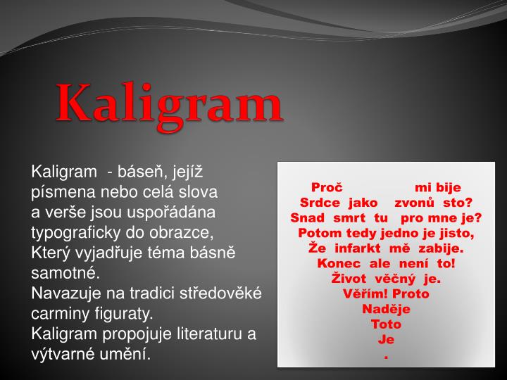 PPT - Kaligram PowerPoint Presentation - ID:2048266