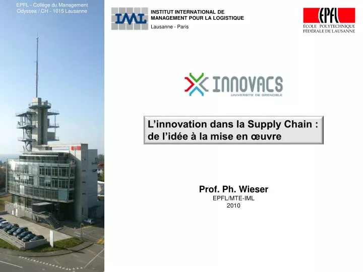 PPT - Prof. Ph. Wieser EPFL/MTE-IML 2010 PowerPoint Presentation, free ...