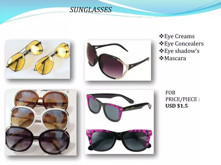 PPT - SUNGLASSES PowerPoint Presentation, free download - ID:2049426