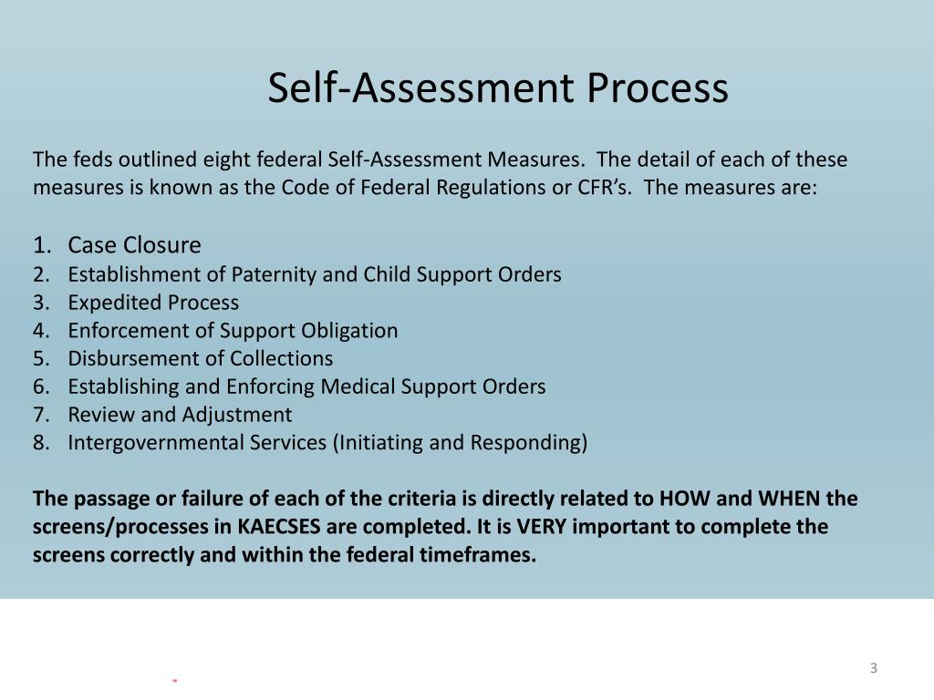 PPT - Self-Assessment: Meeting Federal Compliance Through Timely ...
