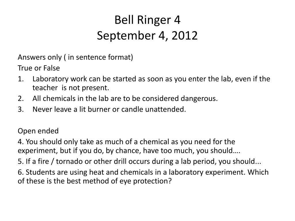PPT - Bell Ringer #2 August 29, 2012- Biology PowerPoint Presentation ...
