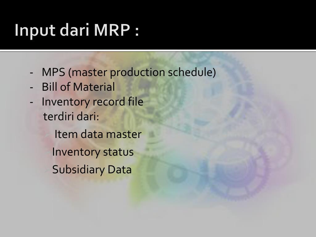PPT - Perencanaan dan Pengendalian Produksi PowerPoint Presentation ...