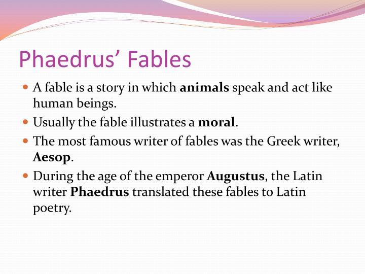 PPT - Phaedrus’ Fables PowerPoint Presentation - ID:2050159