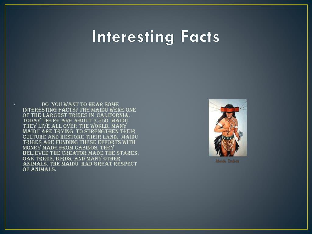 PPT - The Maidu A California Native American Tribe PowerPoint ...