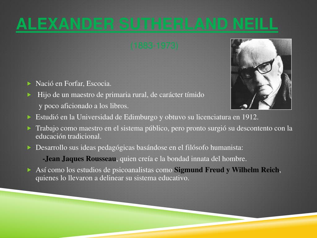 PPT - Alexander Neill y su propuesta educativa PowerPoint Presentation ...
