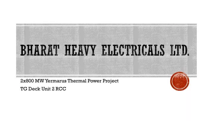 PPT - Bharat heavy electricals ltd. PowerPoint Presentation, free download - ID:2050427