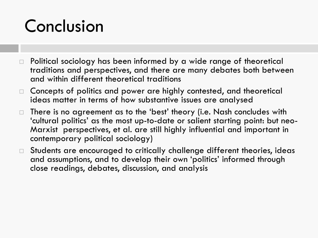 PPT - Introduction to Political Sociology: Politics and Power ...