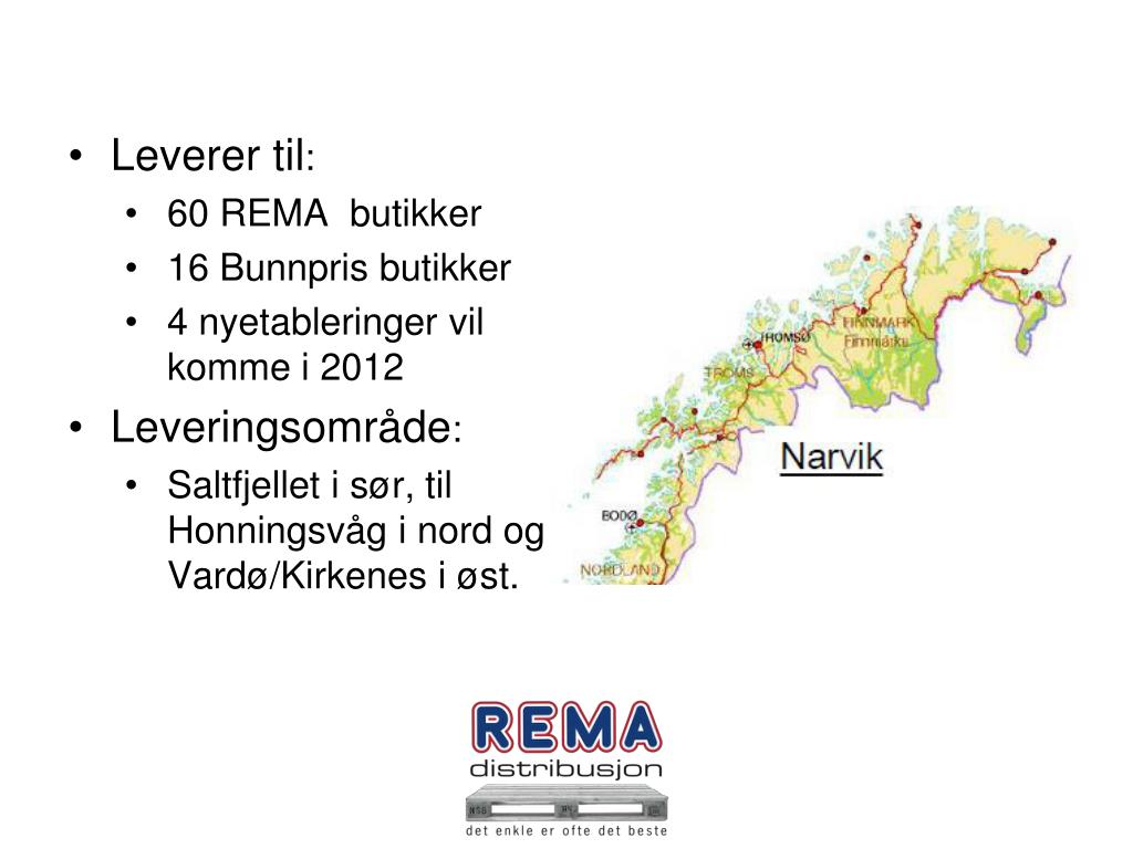 PPT - REMA Distribusjon Norge AS Distribunal Narvik Hjalmar Larssen ...