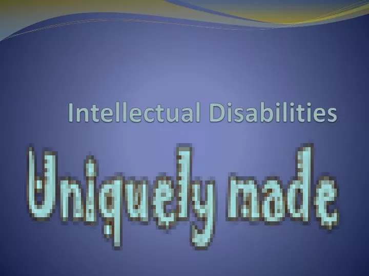 PPT - Intellectual Disabilities PowerPoint Presentation, free download ...