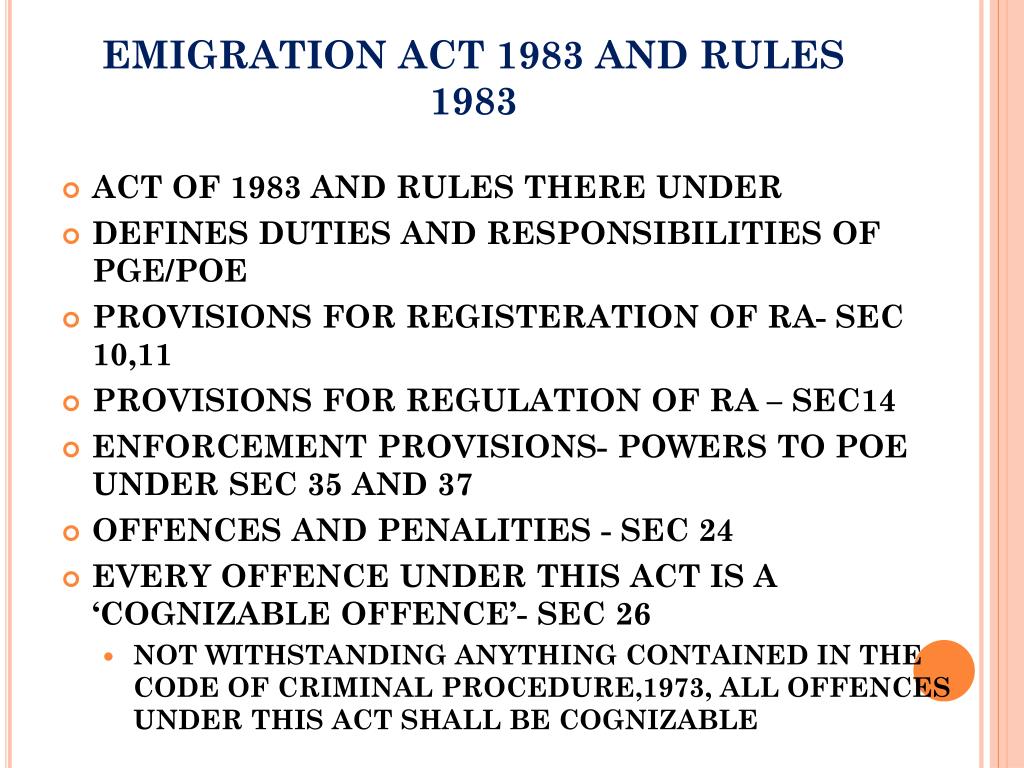 PPT - D. JAI SANKAR, IA & AS, Protector of Emigrants, MOIA, Govt. of ...