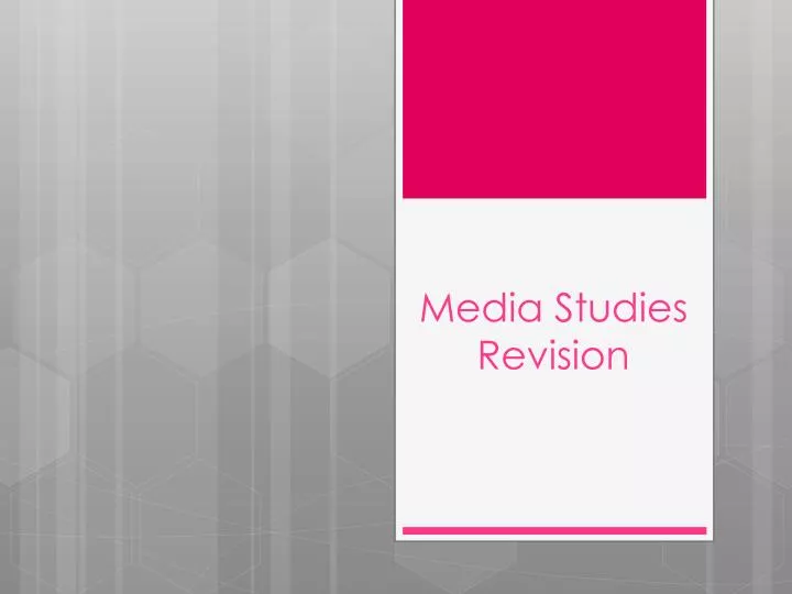 PPT - Media Studies Revision PowerPoint Presentation, free download ...