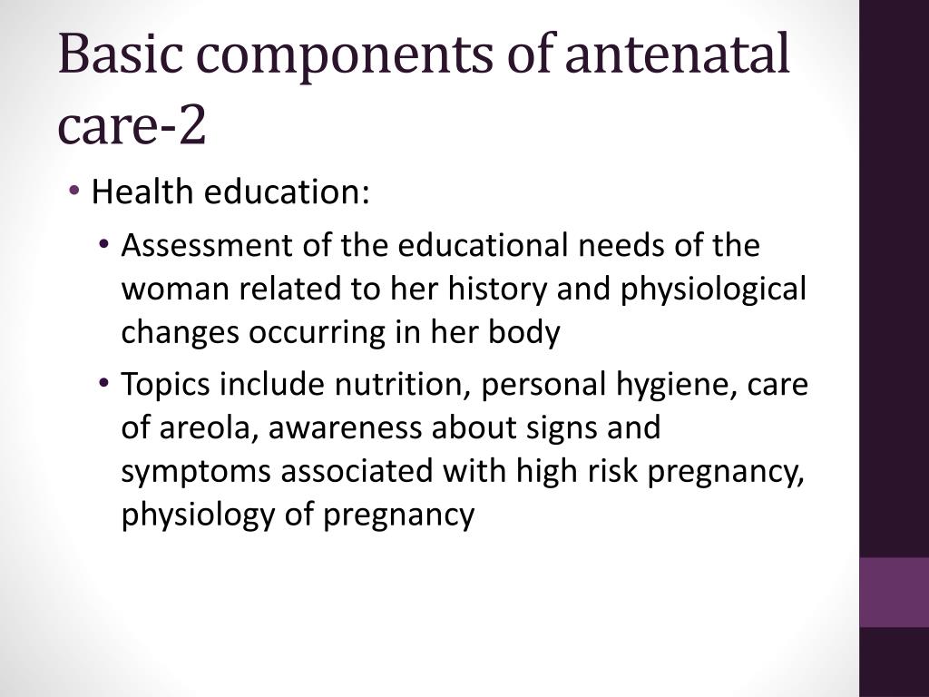 PPT - Antenatal & Postnatal Care and How It Is Delivered PowerPoint ...