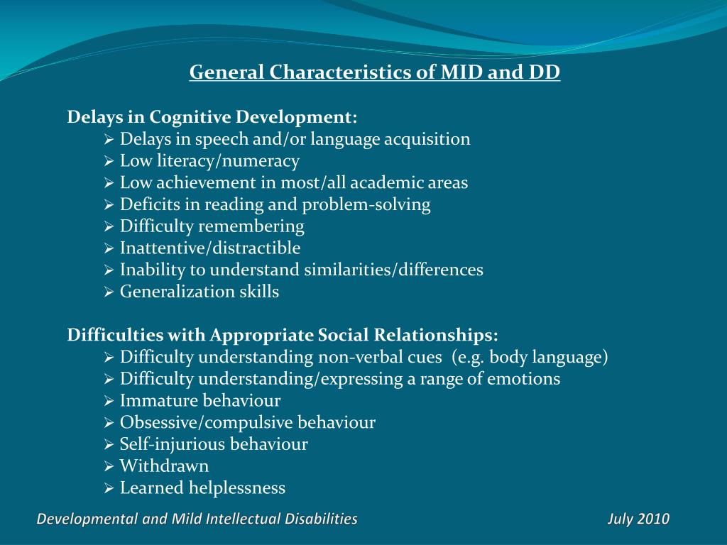 PPT - Intellectual Disabilities: Developmental & Mild Intellectual ... PPT - Intellectual Disabilities: Developmental & Mild Intellectual ...