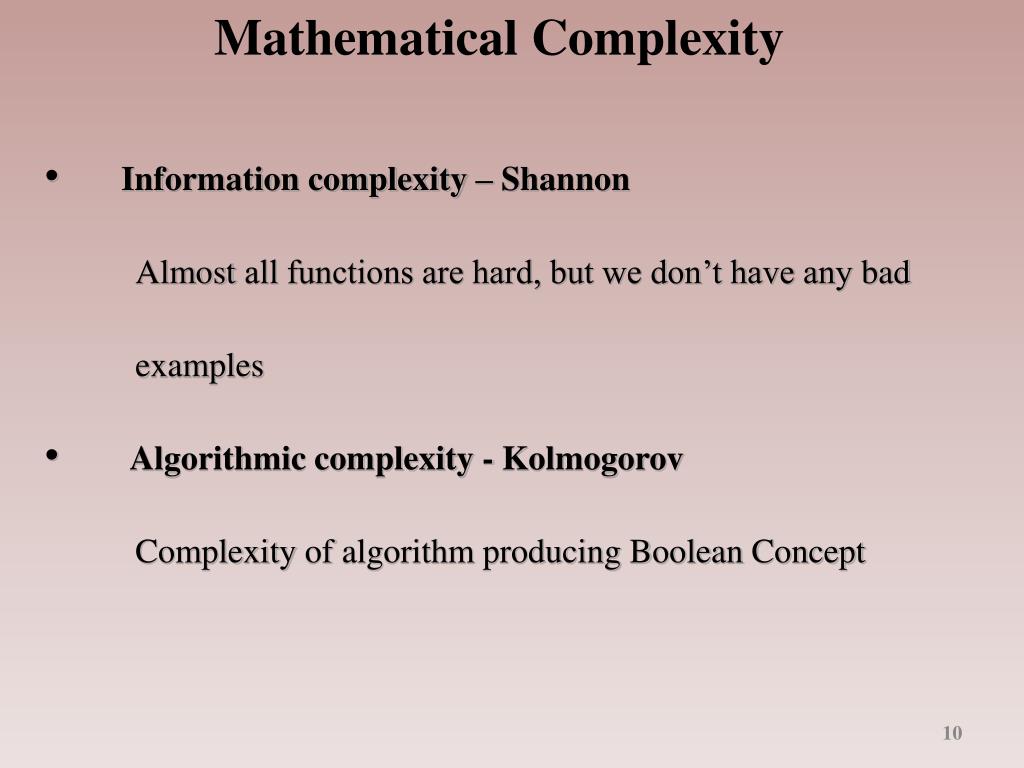 Ppt Properties Of Boolean Functions In Cognitive Complexity Measure Powerpoint Presentation