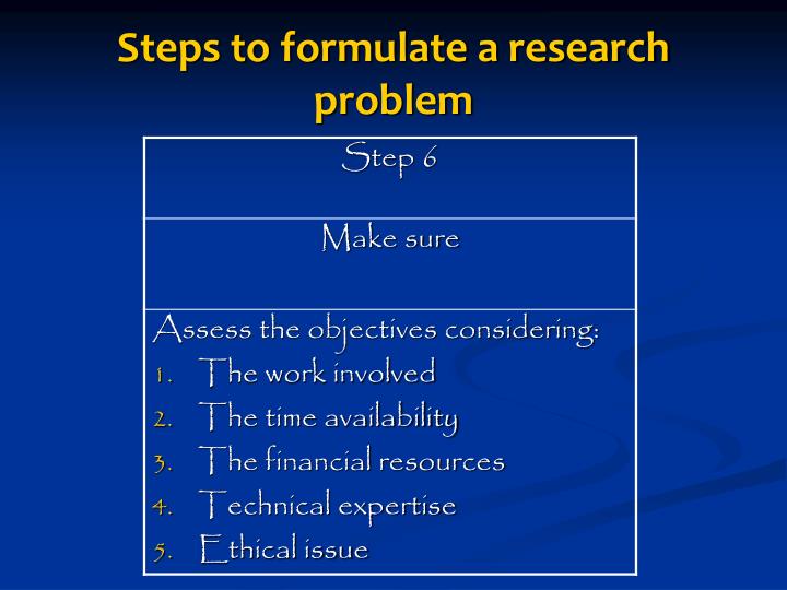 PPT - Formulating Research Problem PowerPoint Presentation - ID:2051969