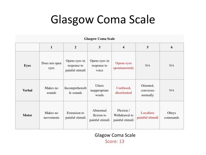 Glasgow Coma Scale Powerpoint Glasgow Coma Scale Powerpoint