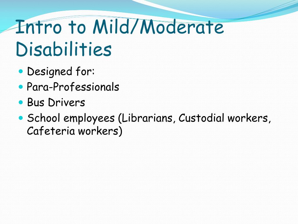 PPT - Mild/Moderate Intellectual Disabilities PowerPoint Presentation ... PPT - Mild/Moderate Intellectual Disabilities PowerPoint Presentation ...