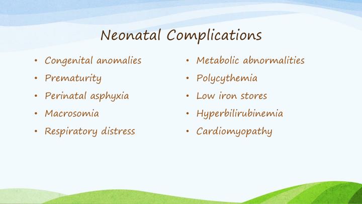 PPT - Infant of a Diabetic Mother PowerPoint Presentation - ID:2052211