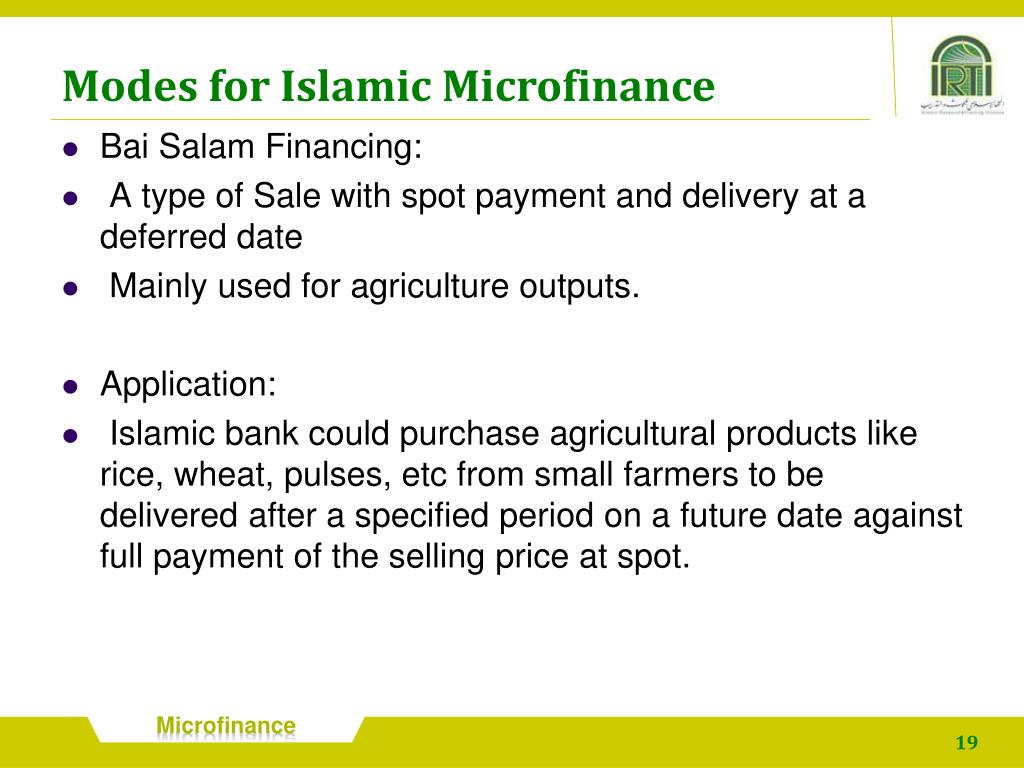 PPT - Islamic Microfinance Dr. Turkhan Ali Abdul Manap Islamic Research ...