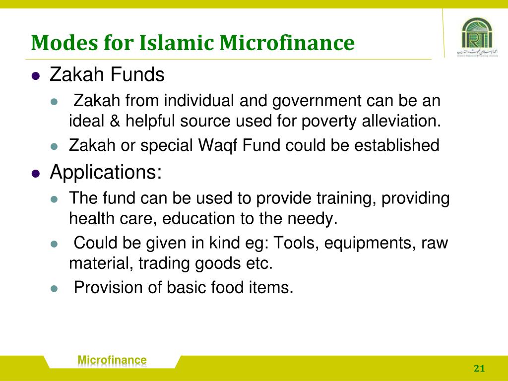 PPT - Islamic Microfinance Dr. Turkhan Ali Abdul Manap Islamic Research ...