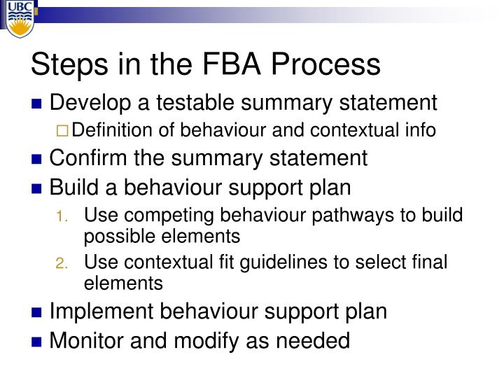PPT - Functional Behaviour Assessment PowerPoint Presentation - ID:2052379