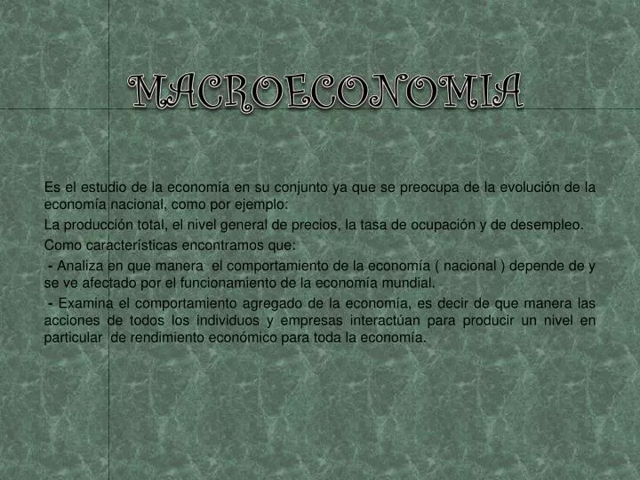 PPT - MACROECONOMIA PowerPoint Presentation, free download - ID:2052516