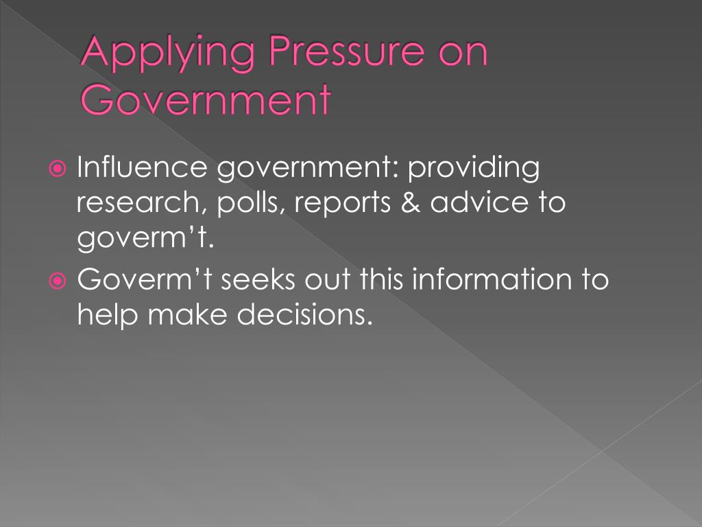 PPT - Understanding Lobbyists, Media Influence, and Civil Disobedience ...