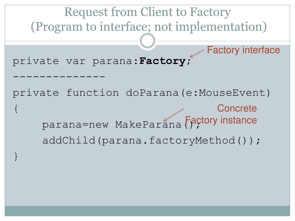 Ppt Factory Method Design Pattern Actionscript 30 Implementation Powerpoint Presentation