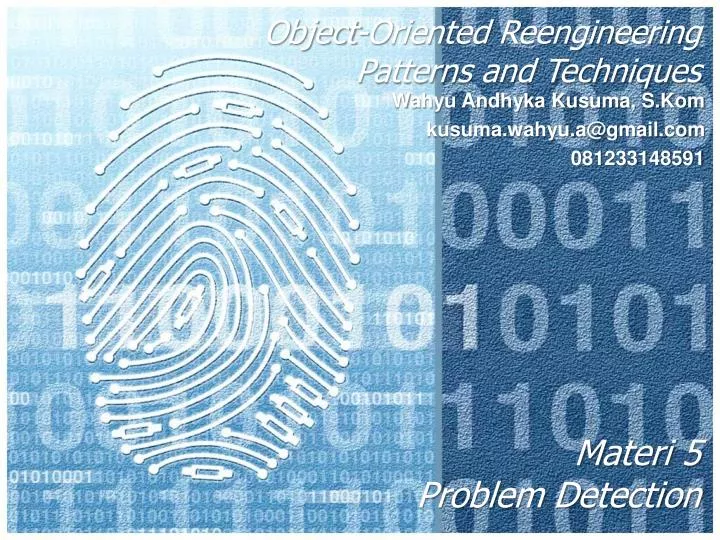 Ppt Object Oriented Reengineering Patterns And Techniques Powerpoint