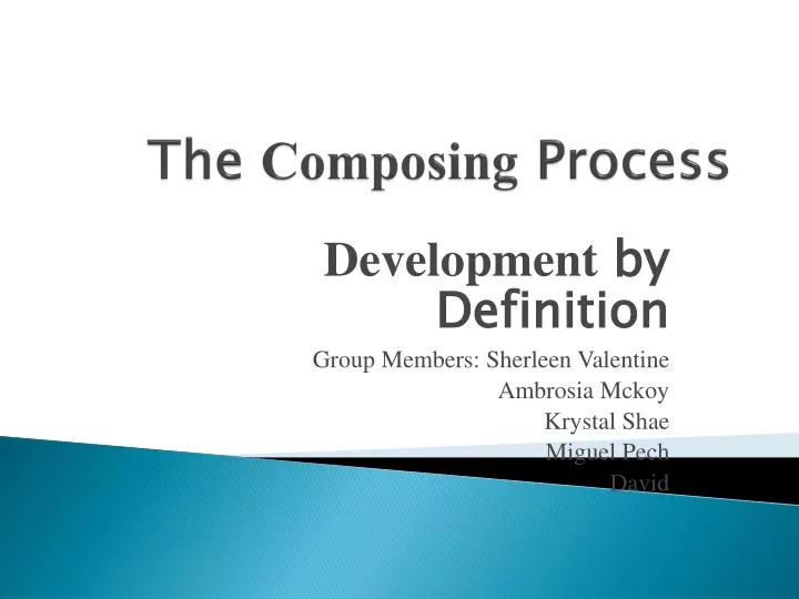PPT - The Composing Process PowerPoint Presentation, free download - ID ...