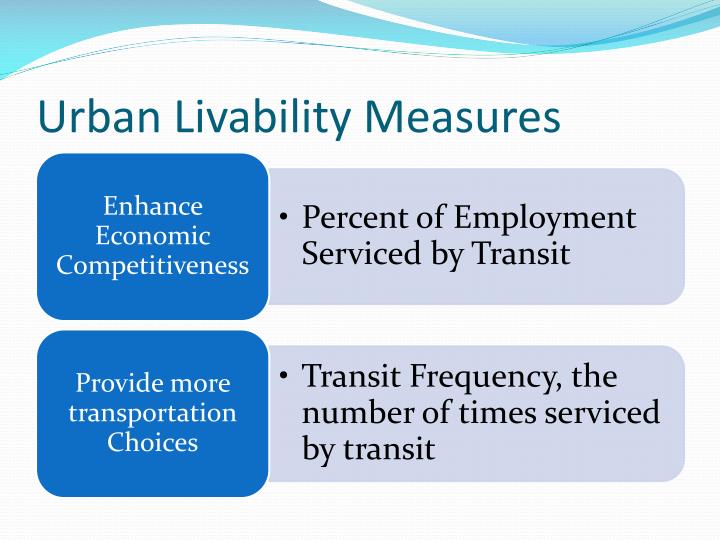 PPT - National Public Transit Livability Performance Measures ...