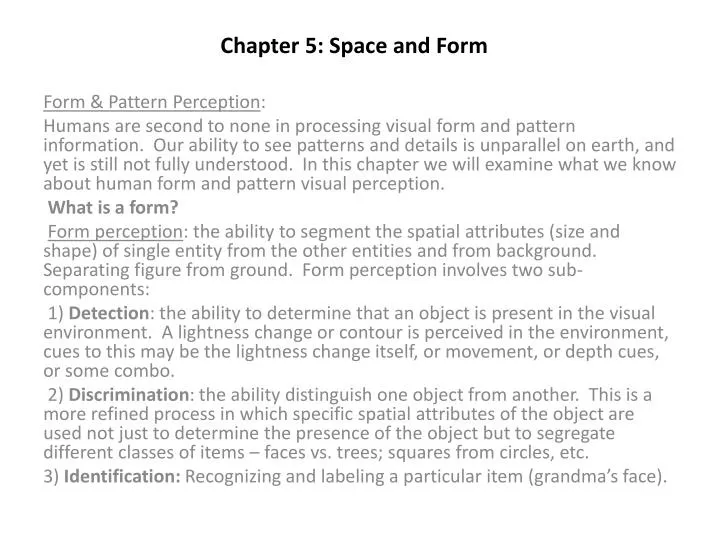 PPT - Chapter 5: Space and Form PowerPoint Presentation, free download ...