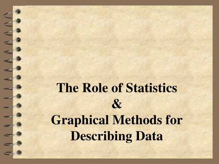 PPT - The Role of Statistics & Graphical Methods for Describing Data ...