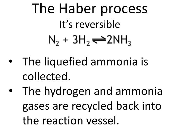 PPT - Making ammonia The Haber process PowerPoint Presentation - ID:2054016