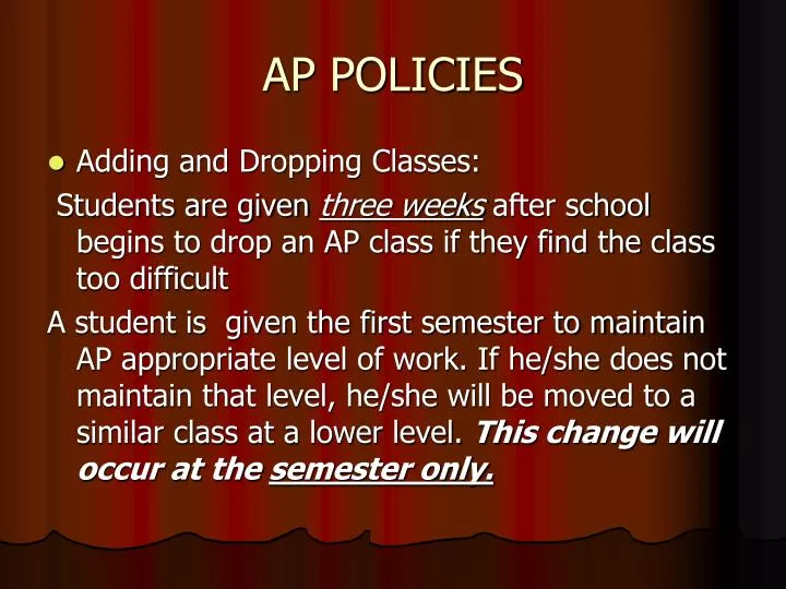 PPT - AP POLICIES PowerPoint Presentation, free download - ID:2054077