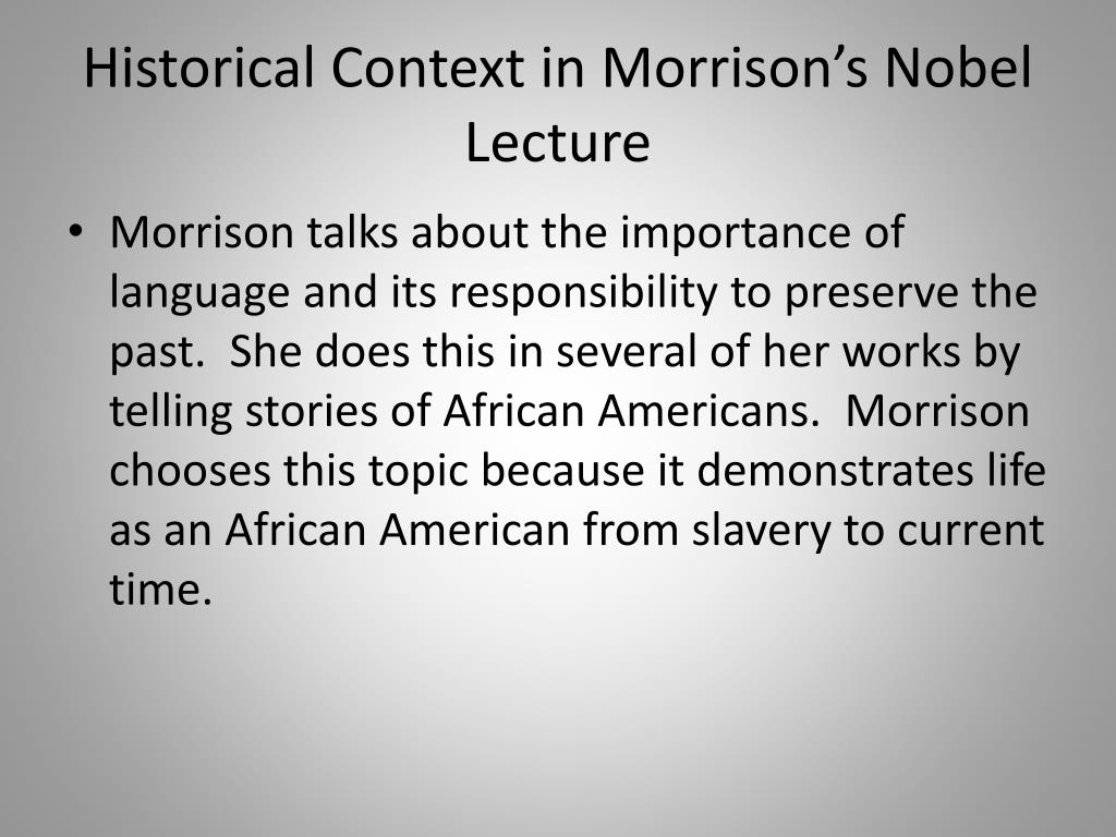 PPT - Toni Morrison Born: February 18, 1931 Lorain, Ohio PowerPoint ...