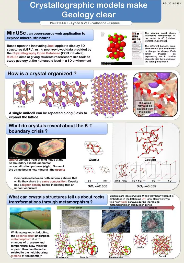 PPT - Crystallographic models make Geology clear PowerPoint ...