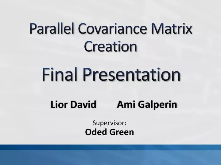 PPT - Final Presentation PowerPoint Presentation, free download - ID ...