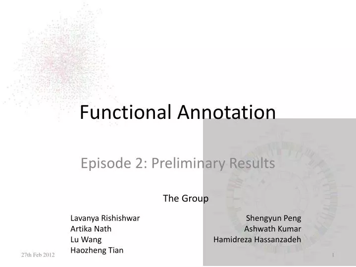 PPT - Functional Annotation PowerPoint Presentation, free download - ID ...