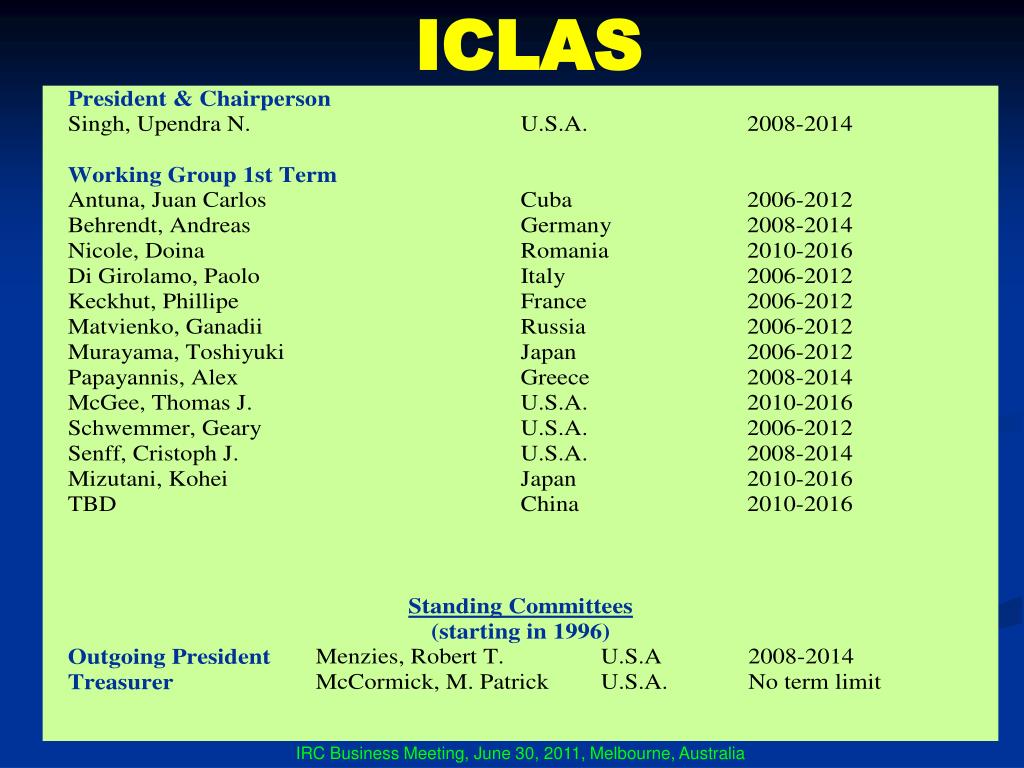 PPT - Upendra N. Singh, ICLAS P resident NASA Langley Research Center ...