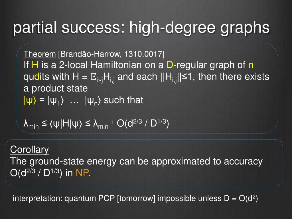 PPT - Quantum Information Theory in Quantum Hamiltonian Complexity ... PPT - Quantum Information Theory in Quantum Hamiltonian Complexity ...
