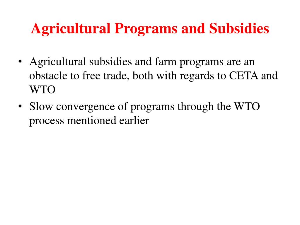 PPT - Agriculture and Food in International Trade PowerPoint ...