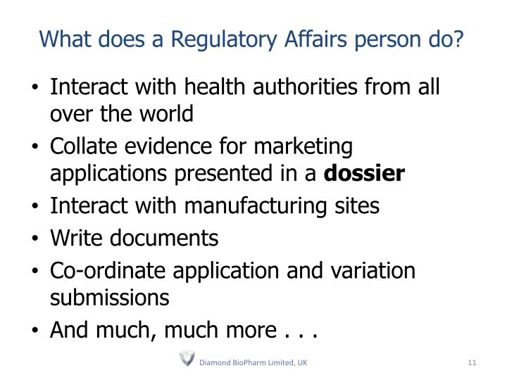 PPT - Regulatory Affairs PowerPoint Presentation - ID:2056869