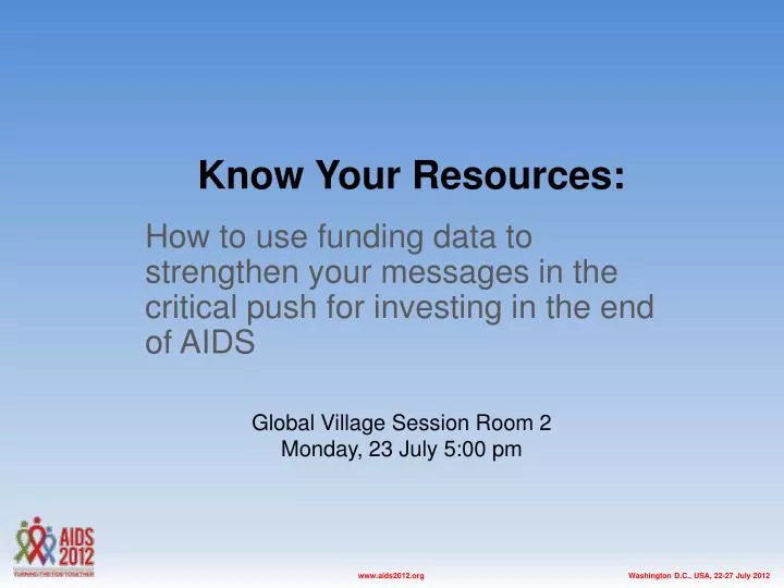 PPT - Know Your Resources: PowerPoint Presentation, free download - ID ...