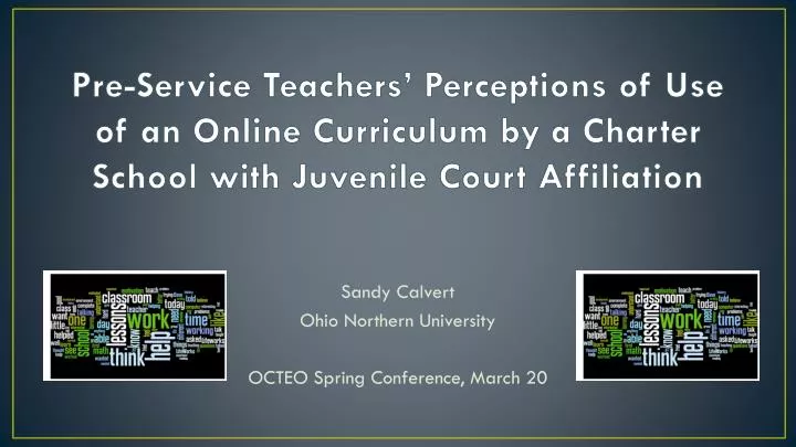 PPT - Sandy Calvert Ohio Northern University OCTEO Spring Conference ...
