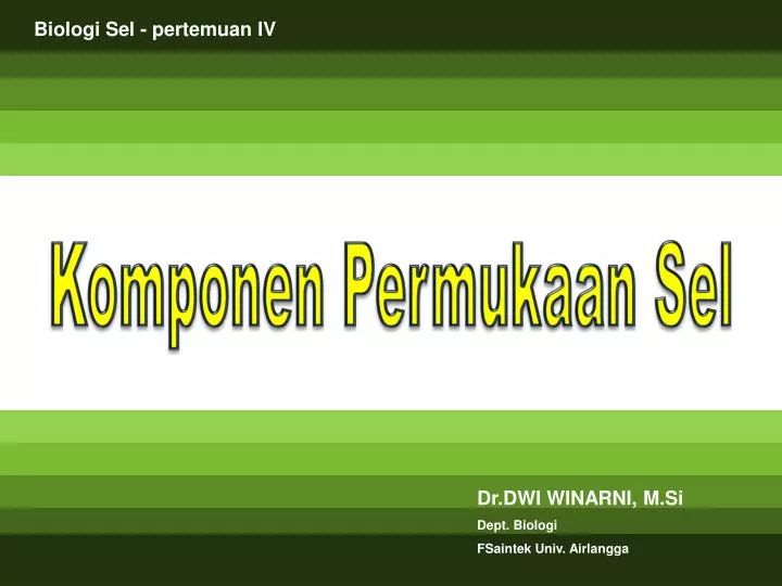 PPT - Komponen Permukaan Sel PowerPoint Presentation, free download - ID:2059194