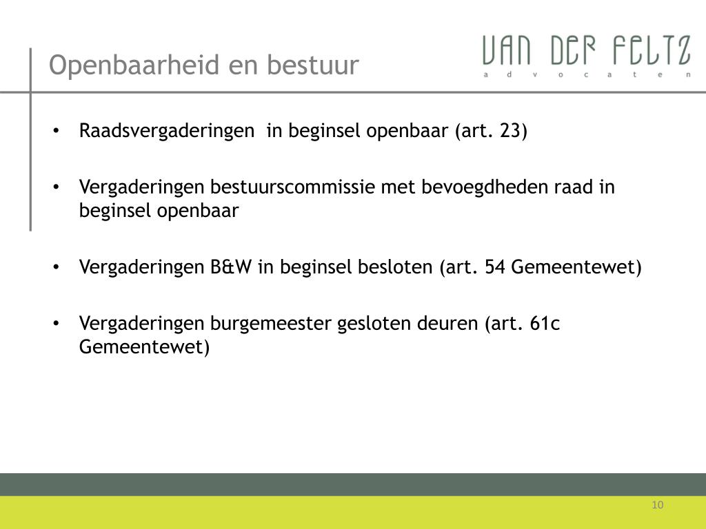 PPT - Seminar “De Wet openbaarheid van bestuur: grenzen aan misbruik ...